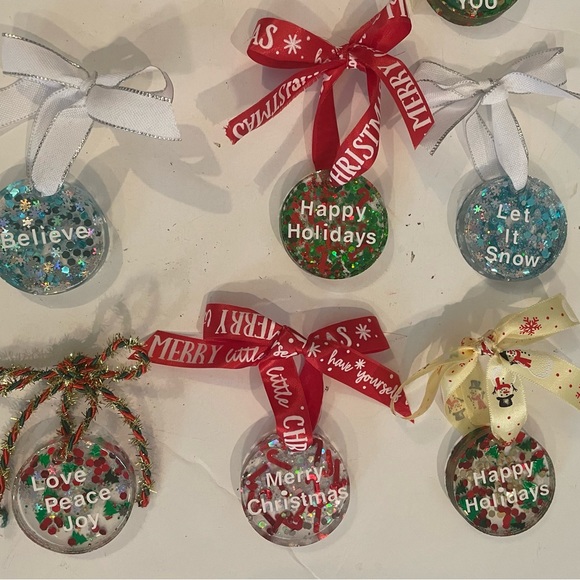 Hand Crafted | Holiday | Custom Resin Ornaments | Poshmark